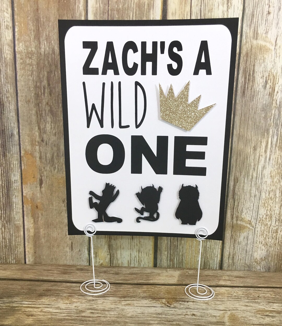 Wild One Table Sign, Where the Wild Things Are Inspired Decor, Wild One ...