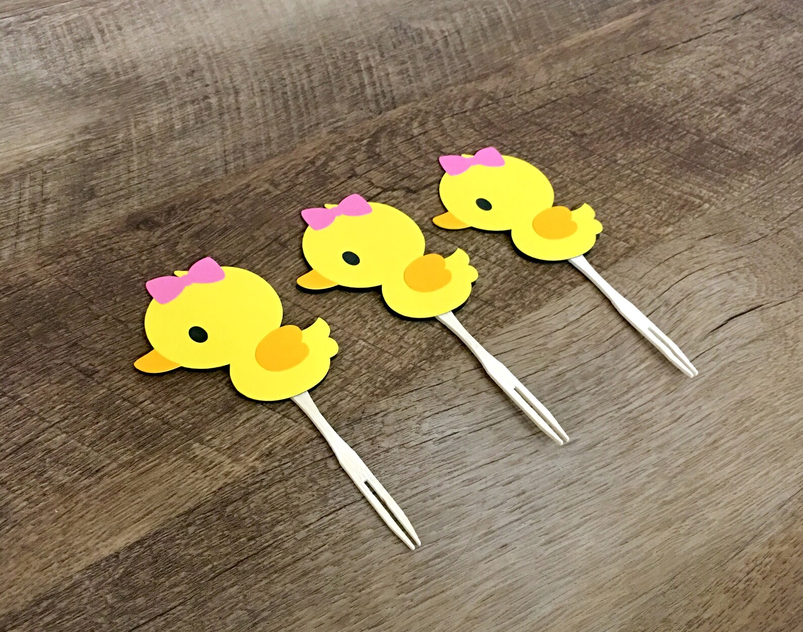 Duck Cupcake Toppers Rubber Duck Toppers First Birthday - Etsy