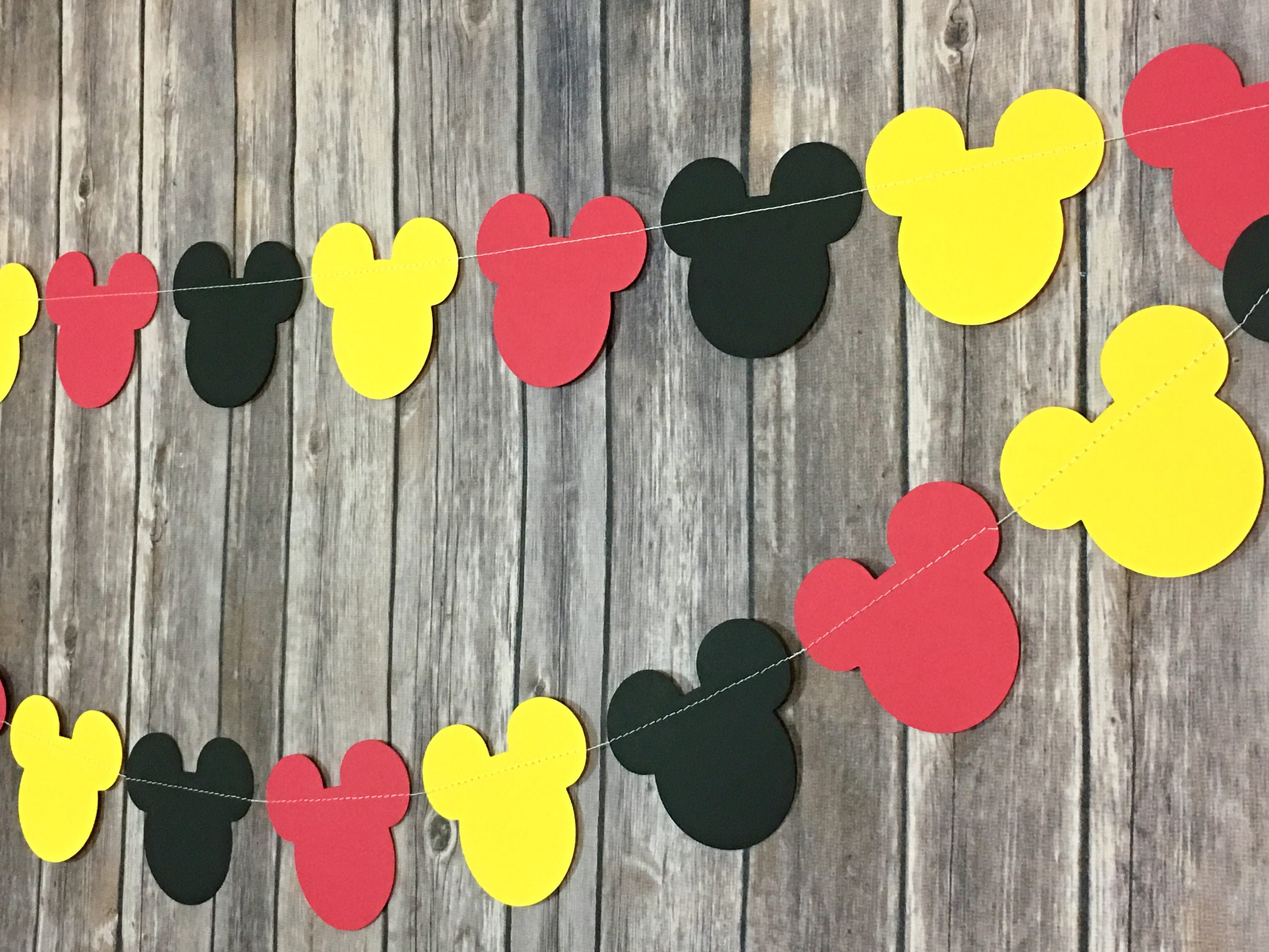 Mickey Mouse Garland First Birthday Baby Shower Mickey - Etsy