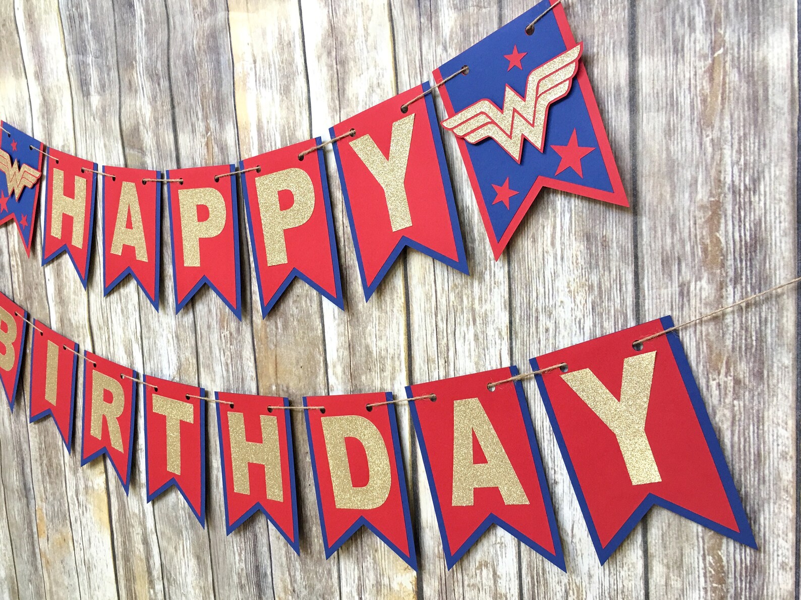 Wonder Woman Inspired Birthday Banner Super Hero Decor - Etsy New Zealand