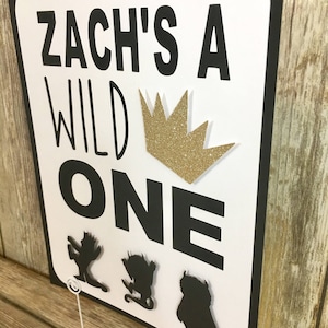 Wild One Table Sign, Where the Wild Things Are Inspired Decor, Wild One ...