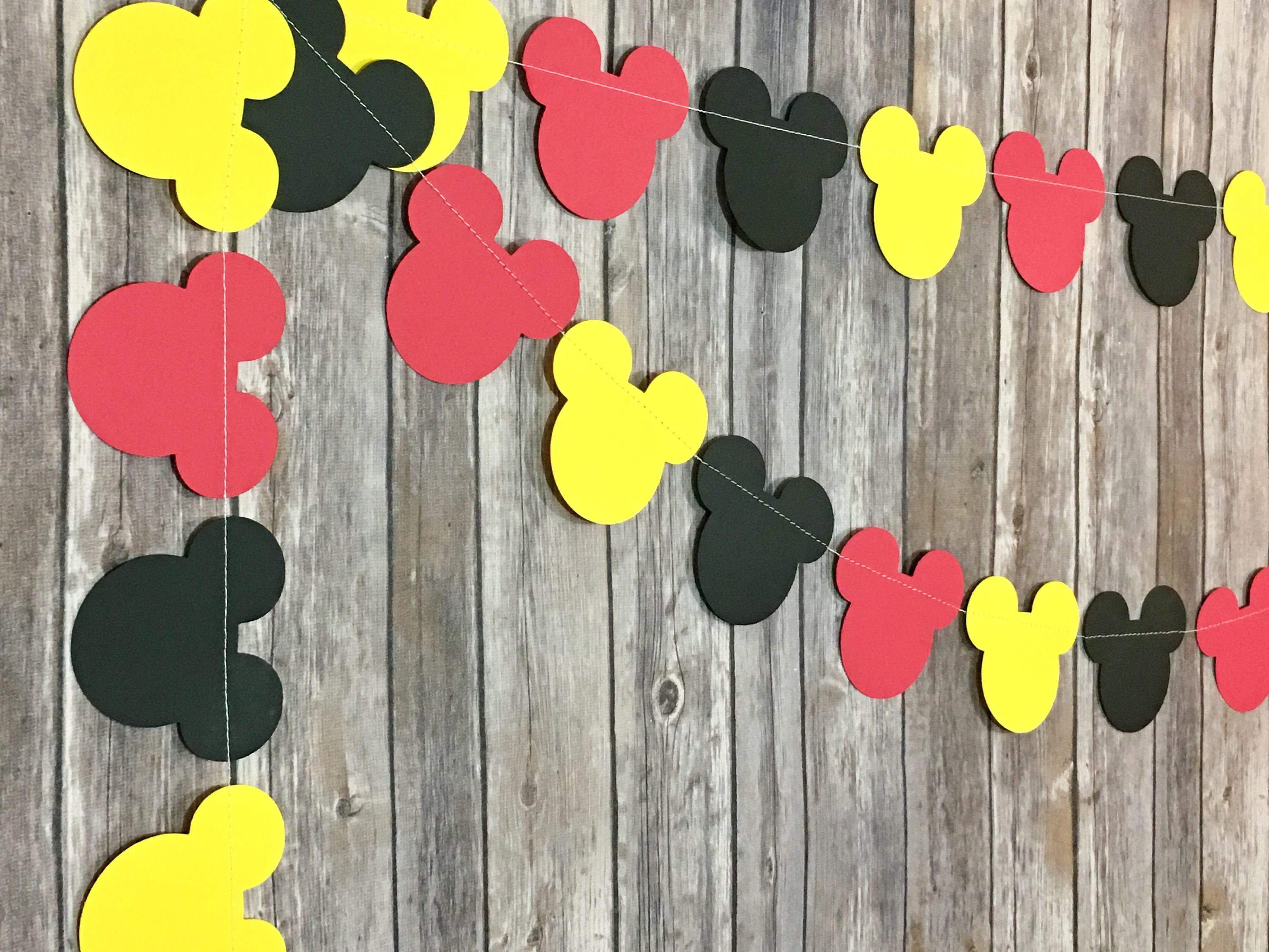 Mickey Mouse Garland First Birthday Baby Shower Mickey - Etsy