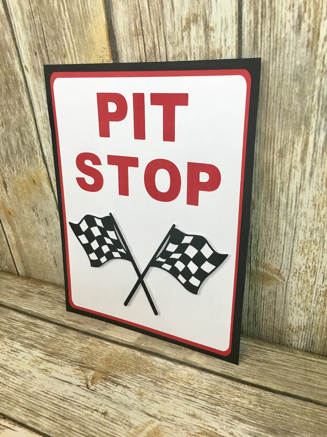 Cars Theme Pit Stop Sign Pit Stop Cars Birthday Table - Etsy Canada