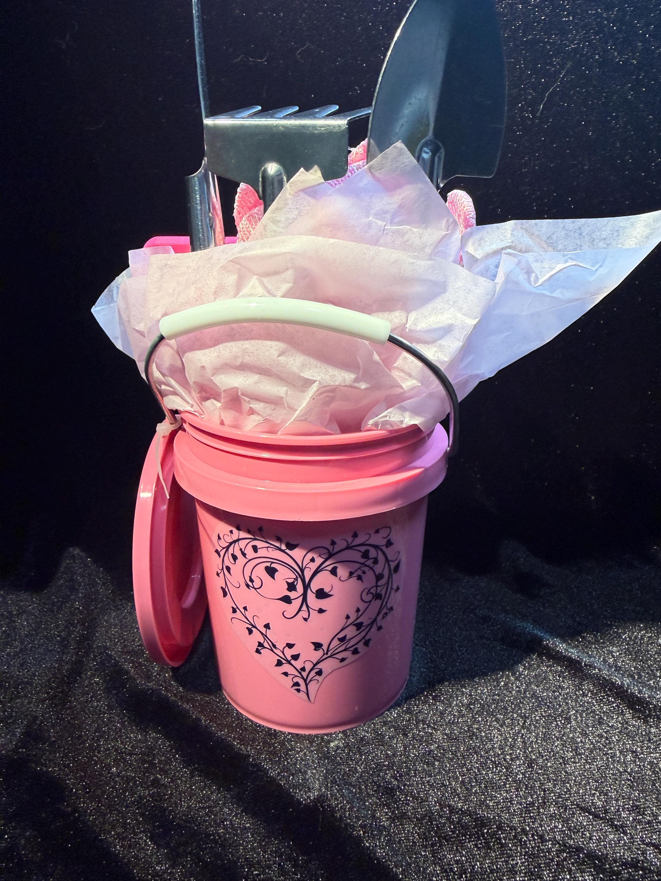 Plant Mom Gardening Gift Set – Pink Mini Tool Kit With Gloves & Storage ...