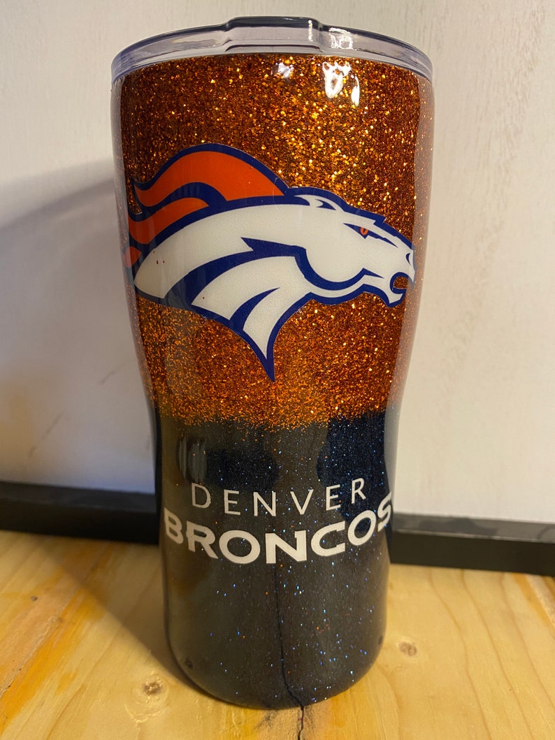 Denver Broncos Tumbler - Etsy