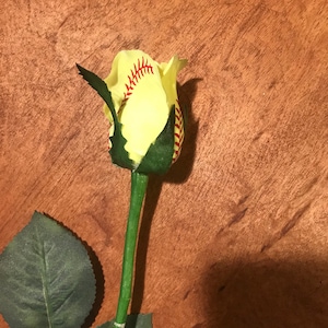 Silk Softball Flower - Etsy