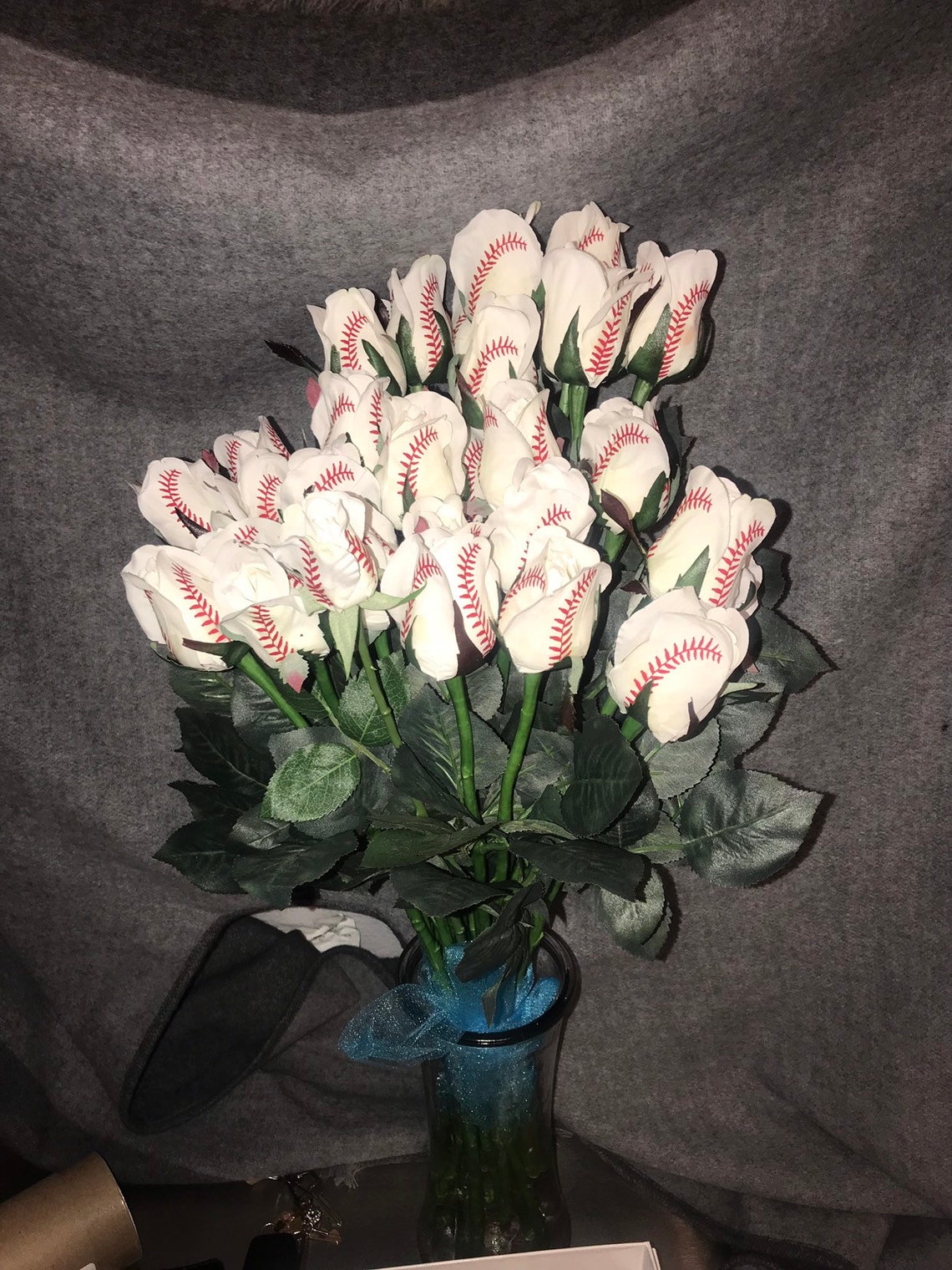 Silk Baseball Flower - Etsy