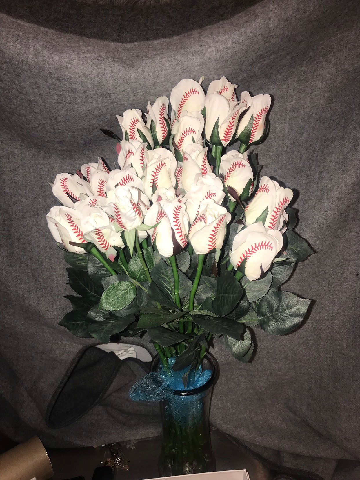 Silk Baseball Flower - Etsy