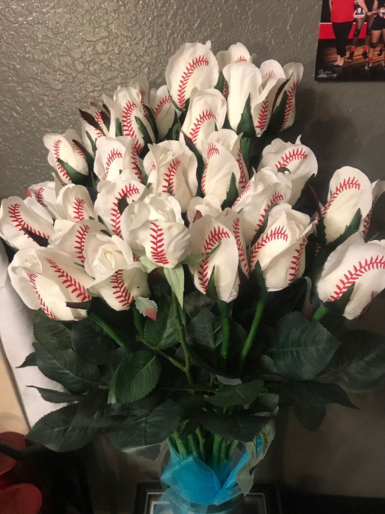Silk Baseball Flower - Etsy