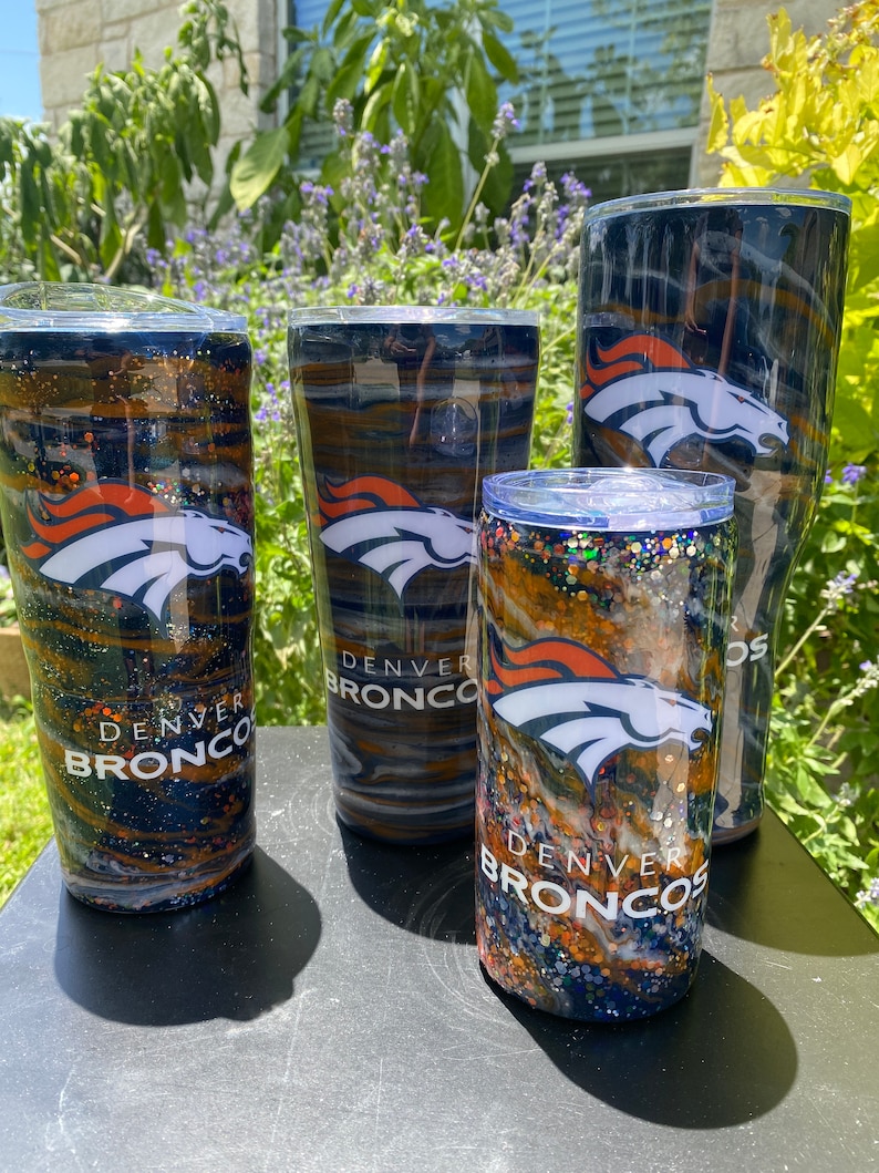 Denver Broncos Tumbler - Etsy