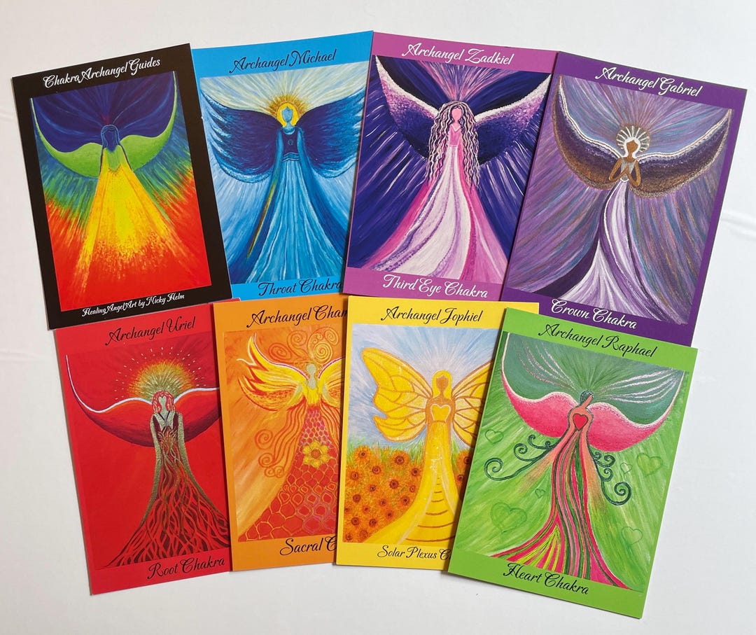 Chakra Archangel Oracle Cards. Positive Affirmation Cards. Meditation ...