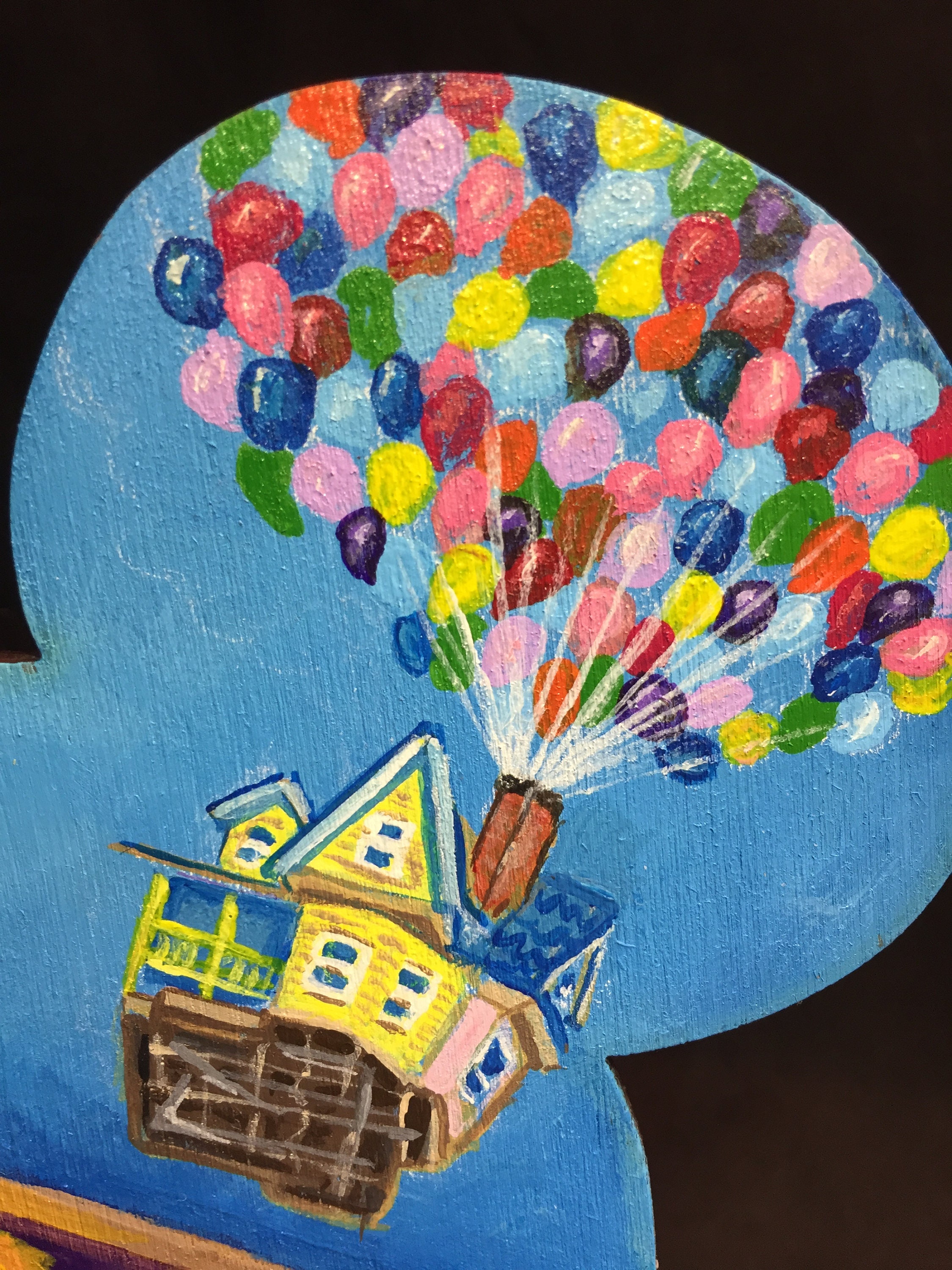 Custom Painted Disney Inspired up Inspired Wooden Palette. - Etsy