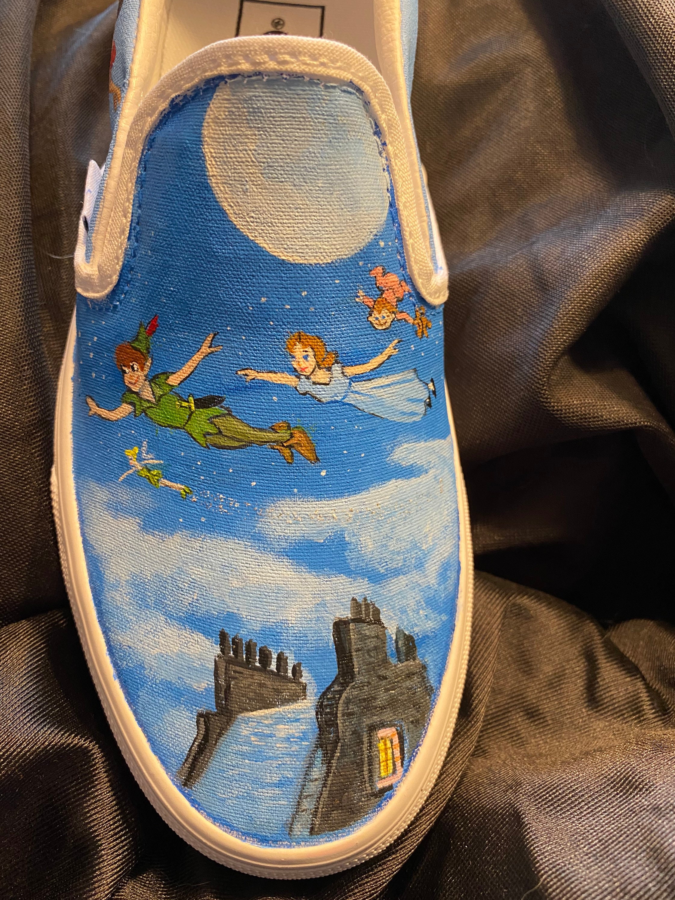 Disney Inspired Peter Pan Shoes, Snow White Custom Shoes, Vans - Etsy