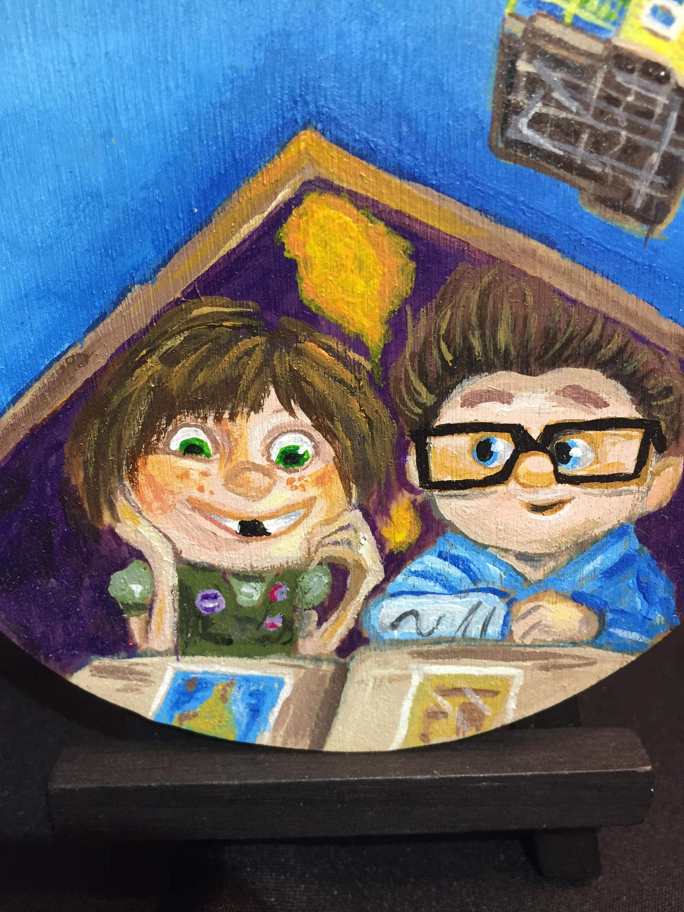 Custom Painted Disney Inspired up Inspired Wooden Palette. - Etsy