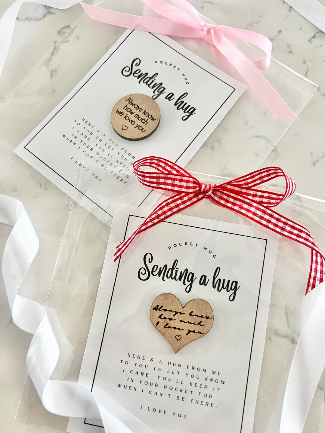 Pocket Hug Valentines Day Hug I Love You Token Thinking of - Etsy