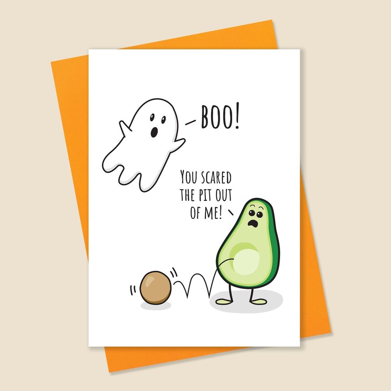 Funny Halloween Card - Etsy