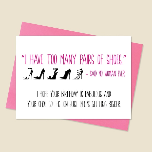 Shoe Greeting Card - Etsy