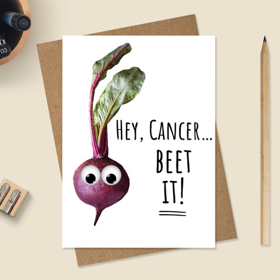 Pun Cancer Card Funny Cancer Card Beat Cancer Card Cancer | Etsy