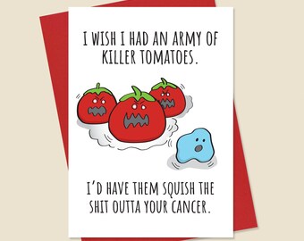 Funny Cancer Card Cancer Encouragement Card Cancer Sucks - Etsy