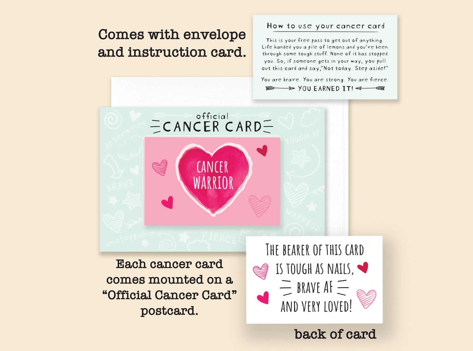 Funny Cancer Card Cancer Encouragement Card Cancer Get Well - Etsy