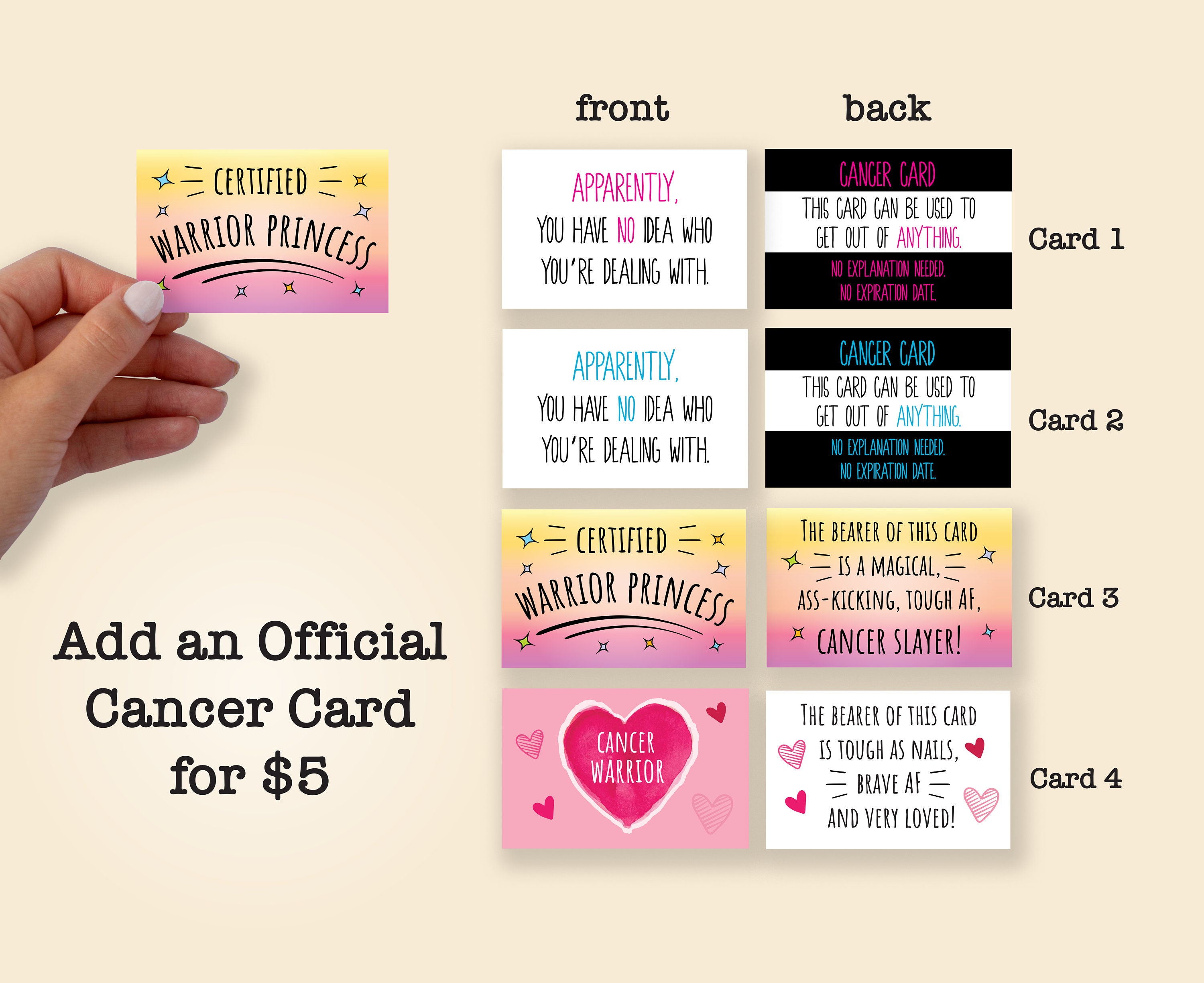 Cancer Card Cancer Encouragement Card Cancer Get Well Card - Etsy