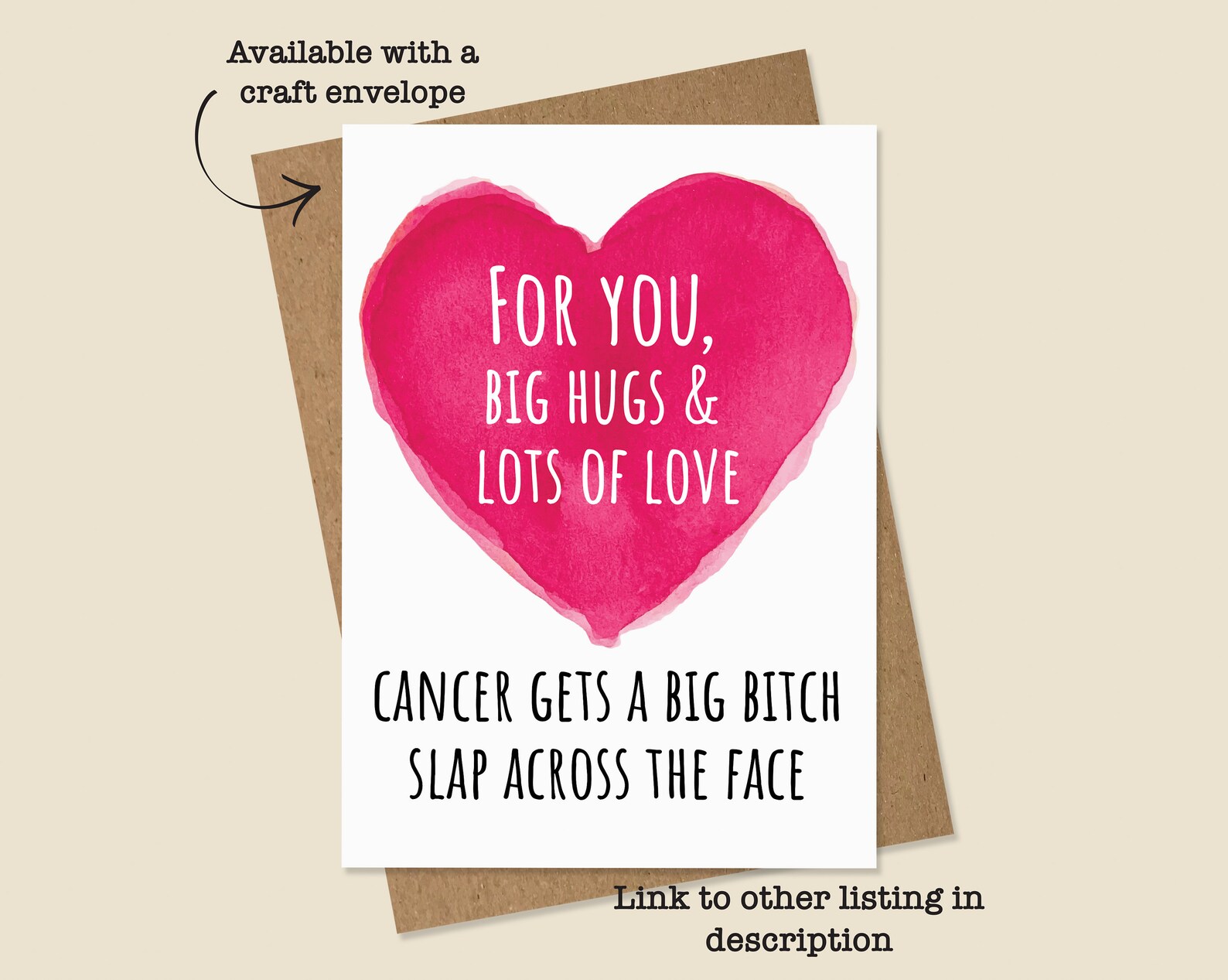 Funny Cancer Card Cancer Encouragement Card Cancer Get Well - Etsy