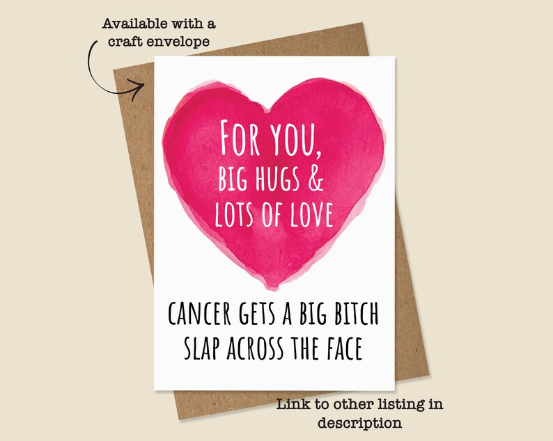Funny Cancer Card Cancer Encouragement Card Cancer Get Well - Etsy