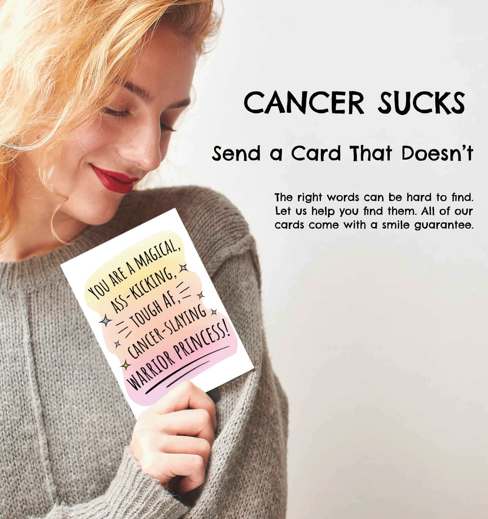 Cancer Patient Gift Set, Healing Bracelet and Cancer Card Gift, Cancer ...