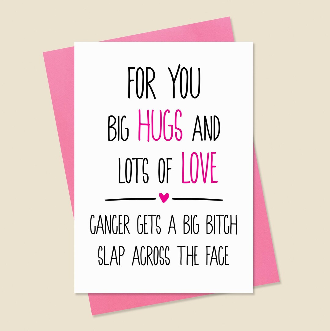 Funny Cancer Card, Cancer Encouragement Card - Etsy
