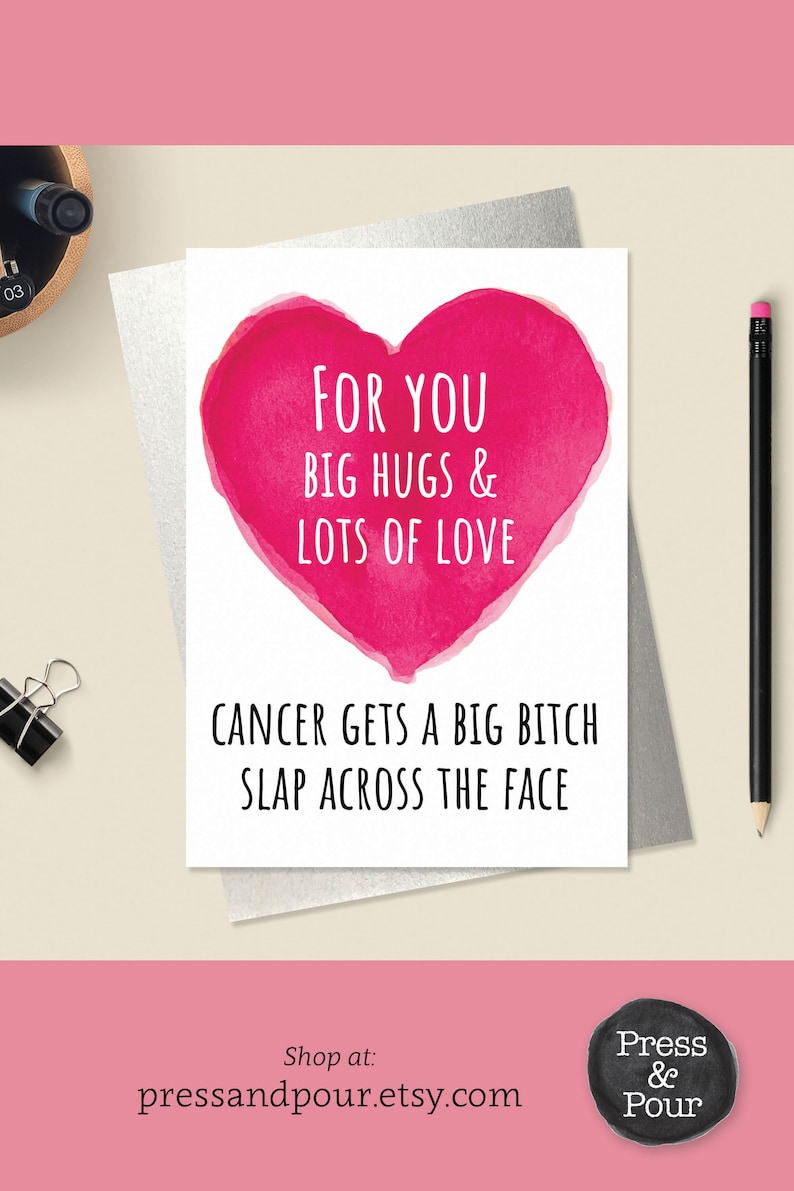 Funny Cancer Card Cancer Encouragement Card | Etsy