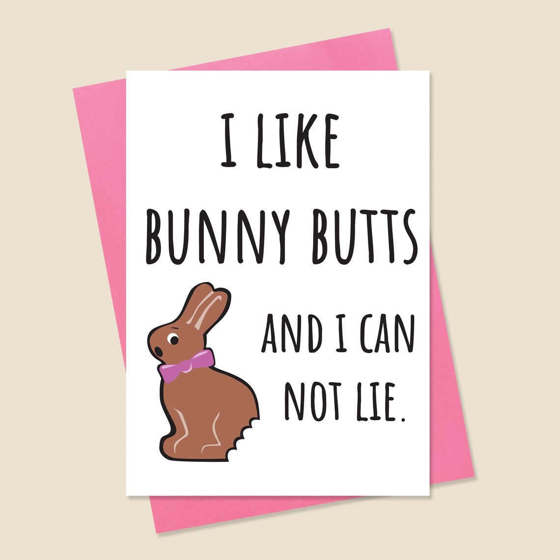 Funny Easter Card Easter Card Funny Holiday Card Chocolate - Etsy