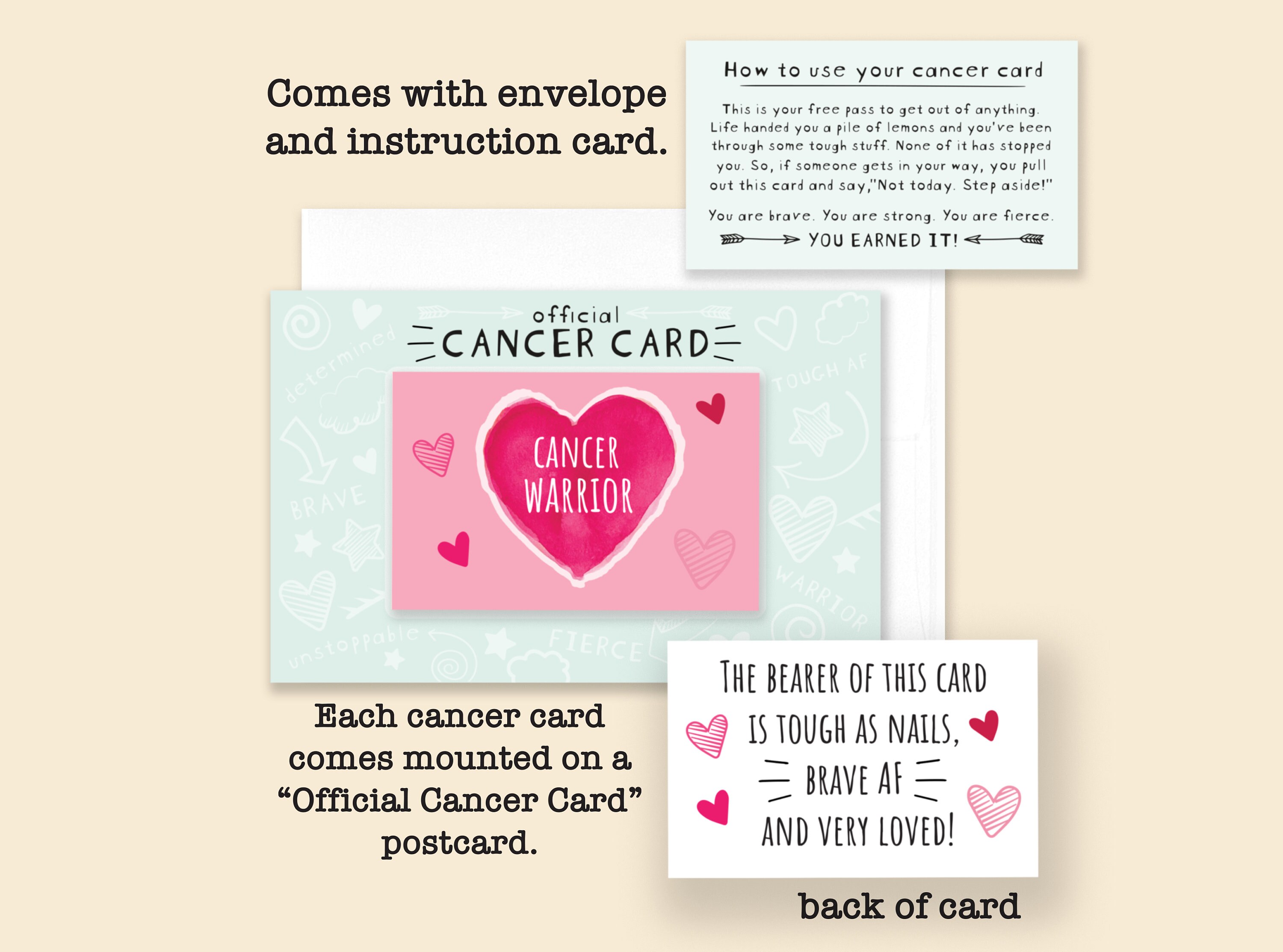 Funny Cancer Card Colon Cancer Card Anal Cancer Card Butt - Etsy