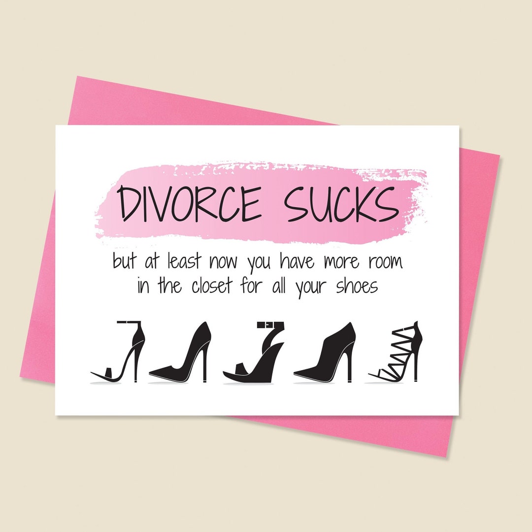 Funny Divorce Card, Separation Card, Funny Break-up Card, Divorce Card ...