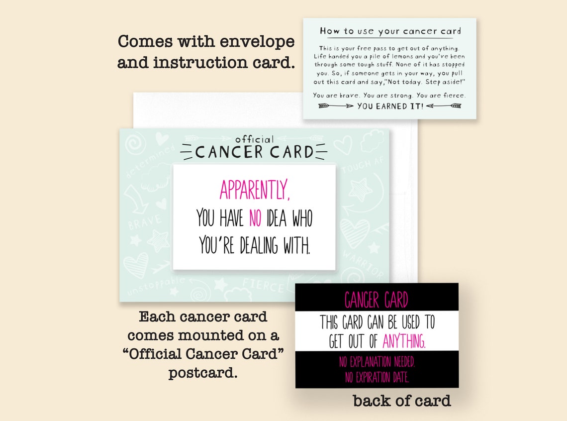 Pun Cancer Card Funny Cancer Card Cancer Card for Him - Etsy