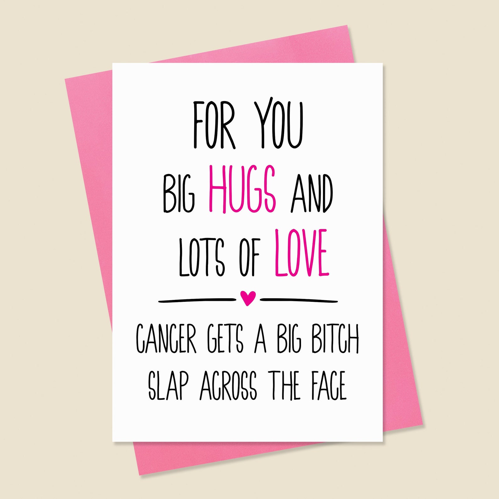 Funny Cancer Card Cancer Encouragement Card - Etsy