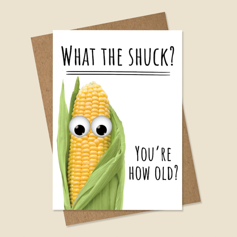 Pun Birthday Card Funny Birthday Card Corn Birthday Card - Etsy