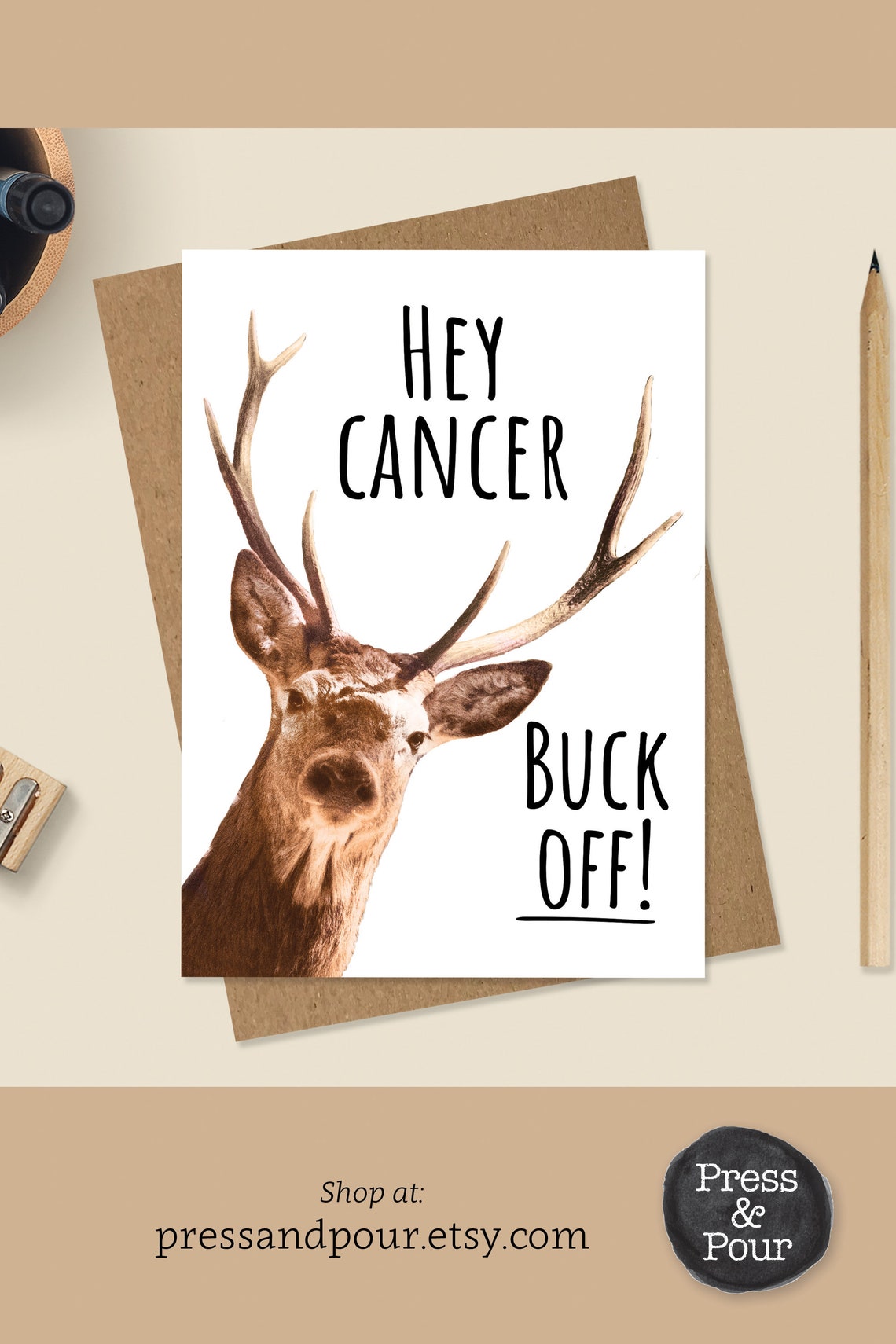 Pun Cancer Card Funny Cancer Card Cancer Card for Him | Etsy