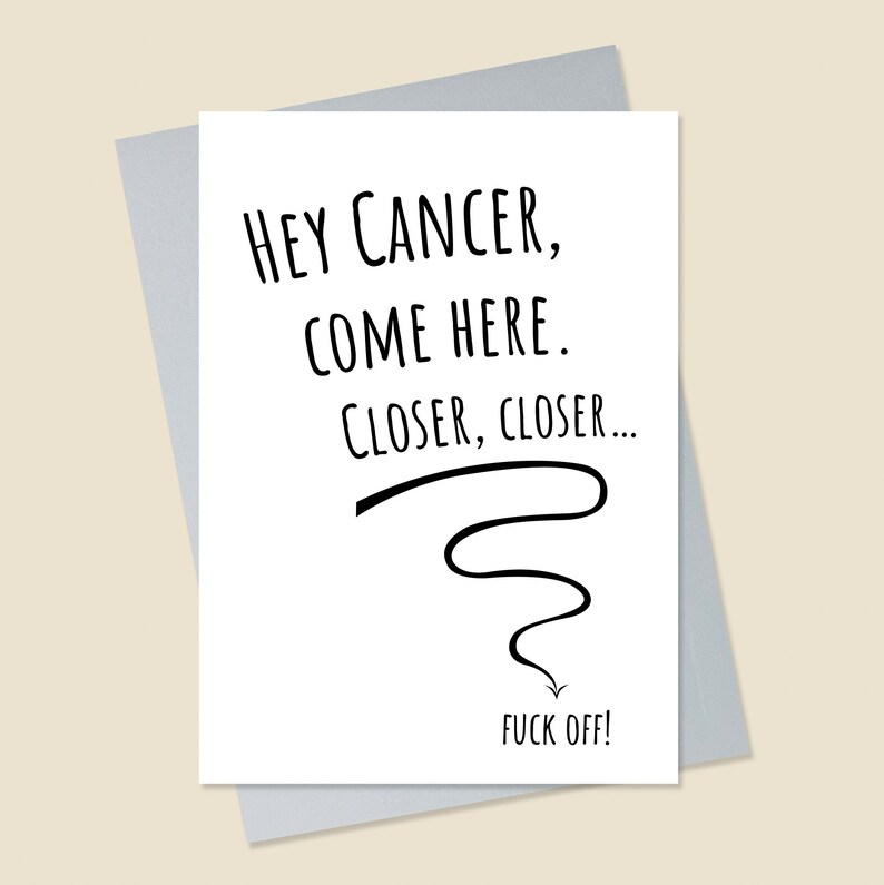 Funny Cancer Card Cancer Encouragement Card Funny Get Well - Etsy