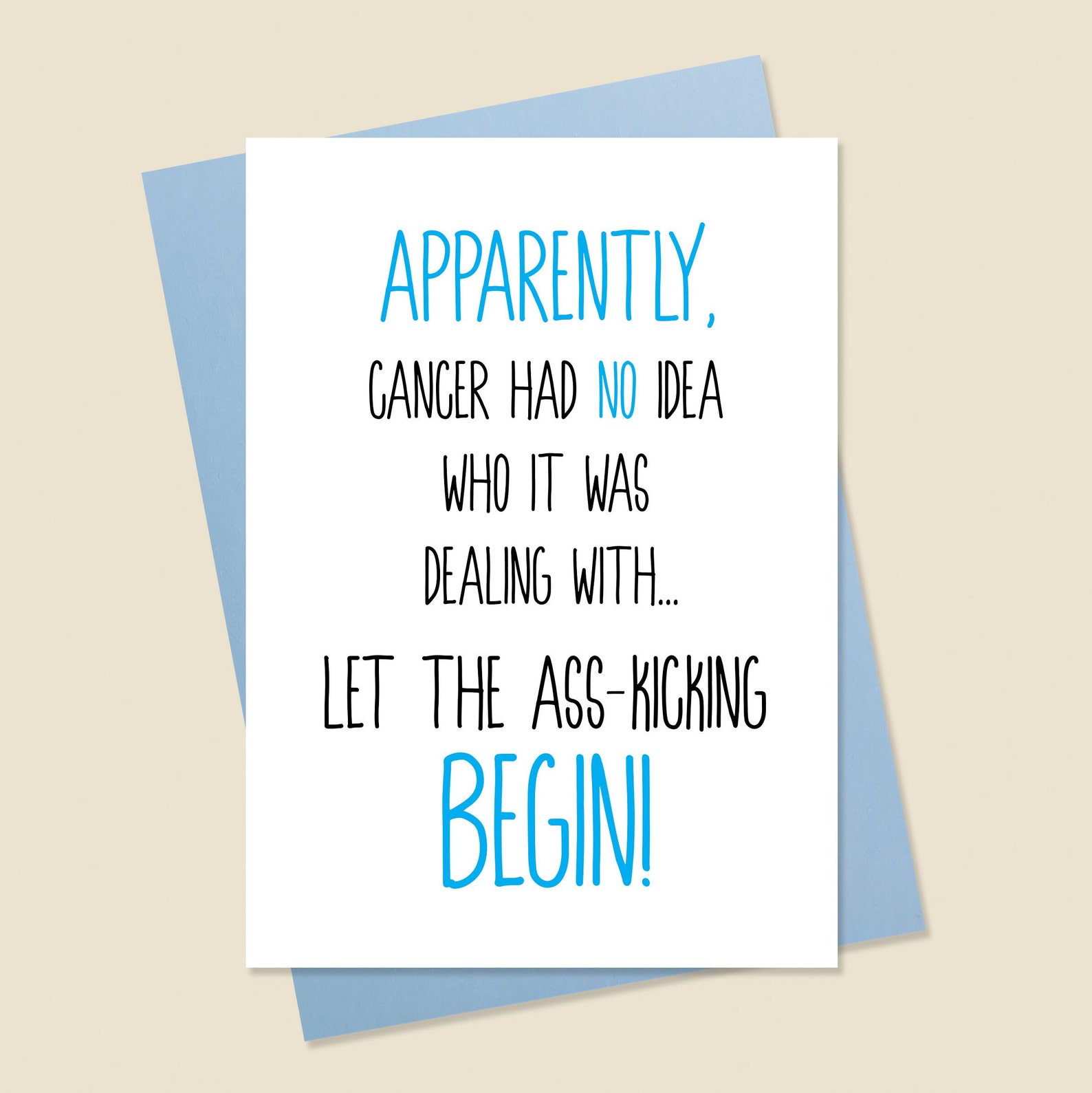 Funny Cancer Card Cancer Encouragement Card Funny Get Well - Etsy