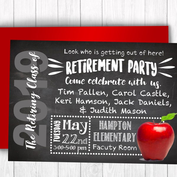 Retirement Flyer - Etsy