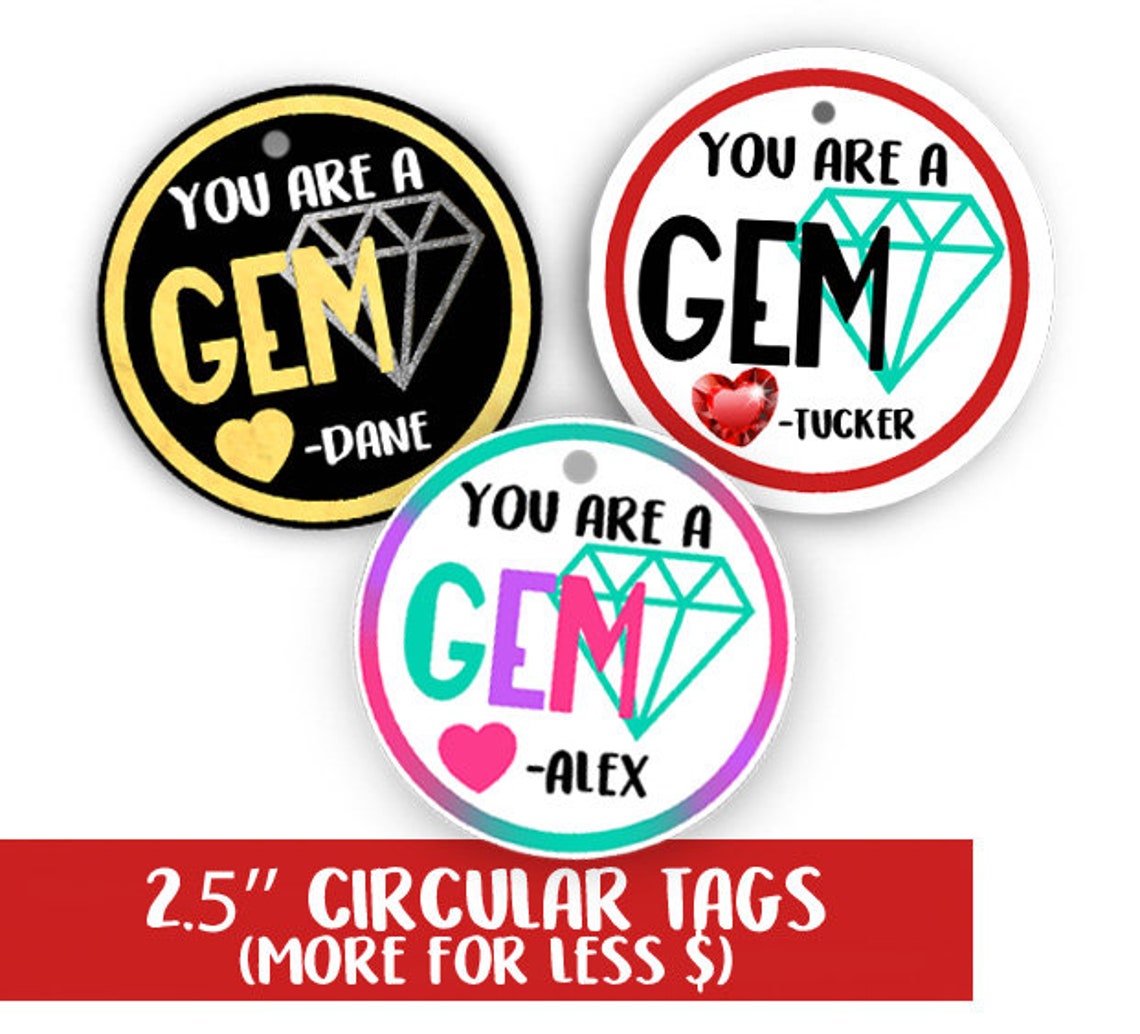 You Are a Gem Valentines to Attach to Ring Pops or Ring Pop - Etsy
