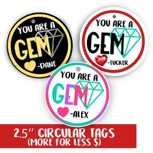 You Are a Gem Valentines to Attach to Ring Pops or Ring Pop Gummies ...