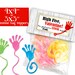 Sticky Hand Valentine Cards Fold Over Bag Topper High Five Valentines ...