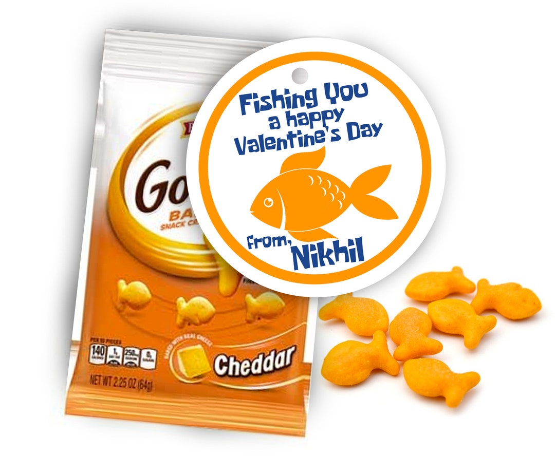 Goldfish Valentine Fishing You to Go With Crackers or Swedish Fish for ...