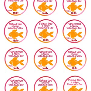 Goldfish Valentine Fishing You to Go With Crackers or Swedish Fish for ...