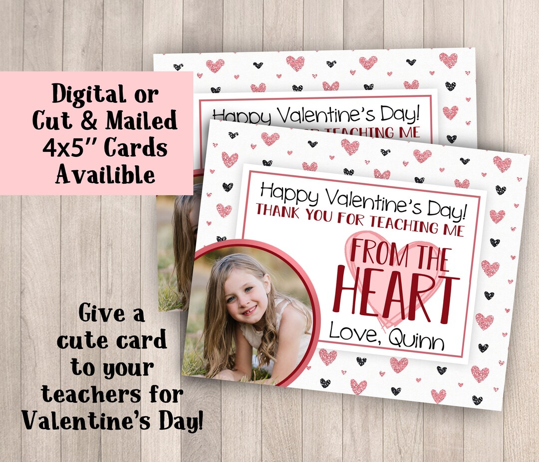 Teacher Appreciation Week or Teacher Valentine Cards for Classroom ...
