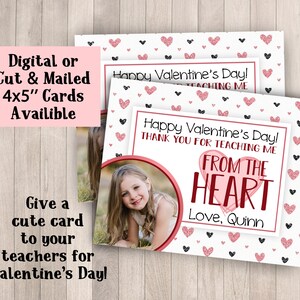 Teacher Appreciation Week or Teacher Valentine Cards for Classroom ...