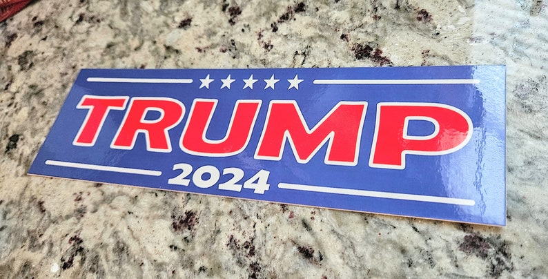 Full Size Trump Bumper Sticker Free Shipping IT'S HUGE Trump 2024 - Etsy