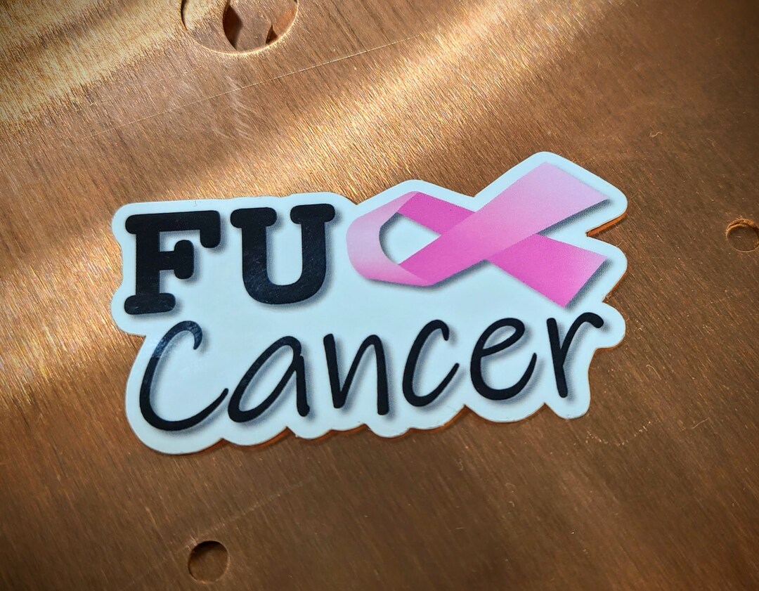F Cancer Sticker, for Helmet, Laptop... - Etsy
