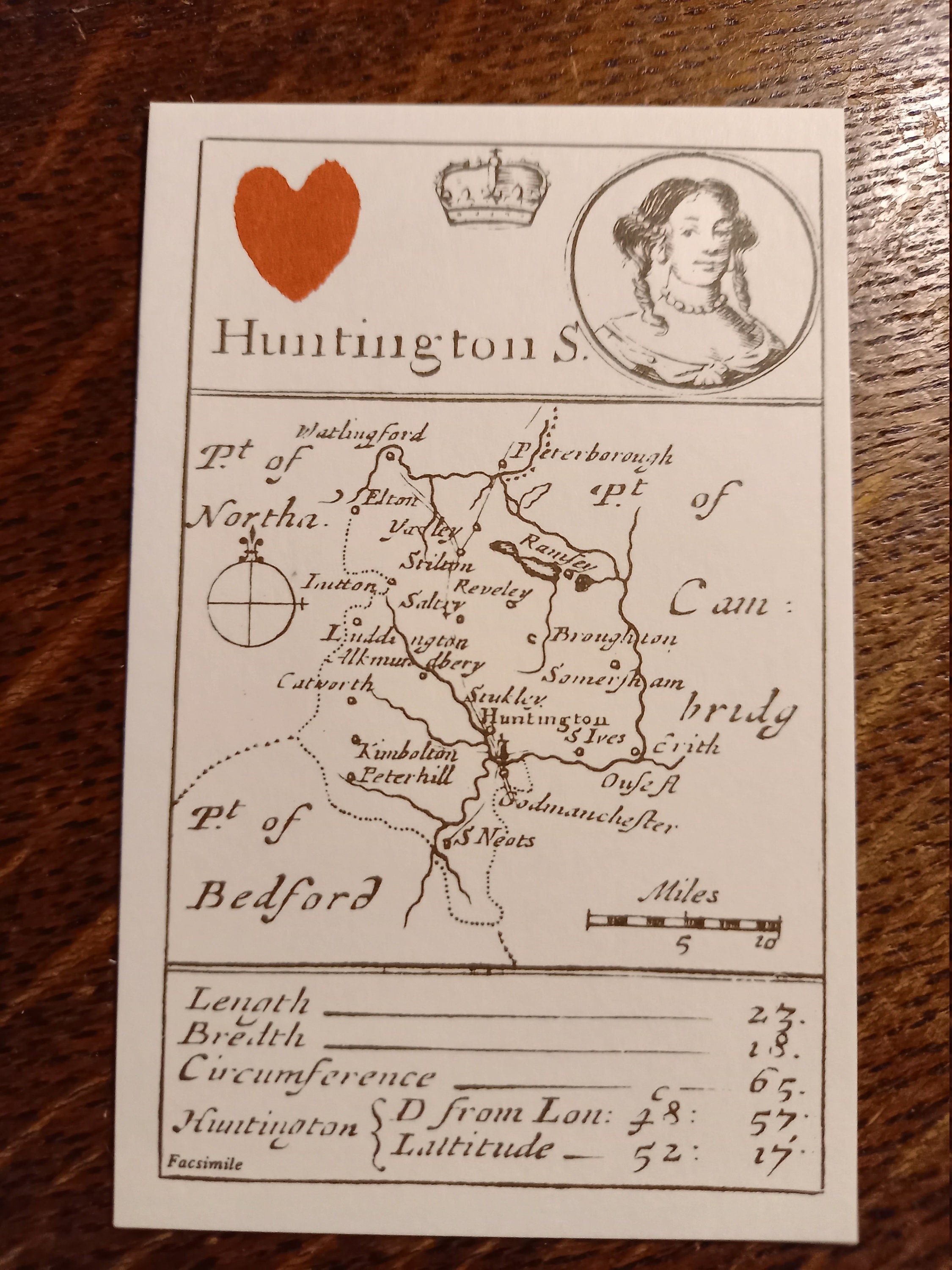 Atlas of England and Wales Playing Cards 1676 - Etsy